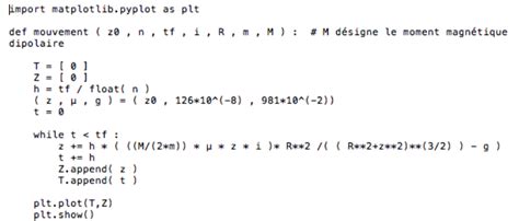 équation différentielle méthode d euler python par louis tomczyk