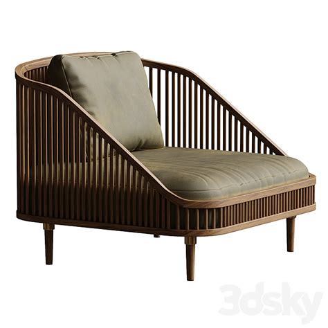 Kbh Lounge Chair 203 Arm Chair 3d Model