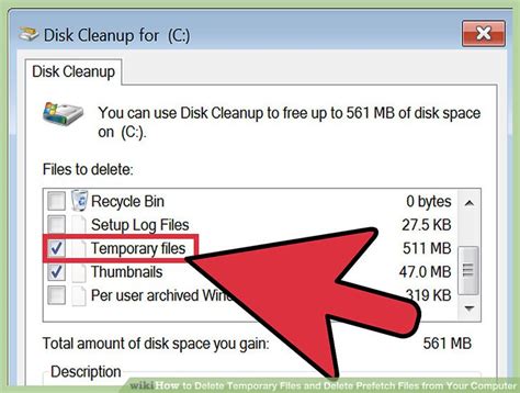 how to delete temporary files and delete prefetch files