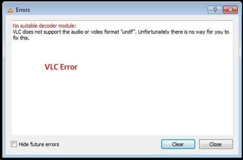how to fix vlc does not support undf format