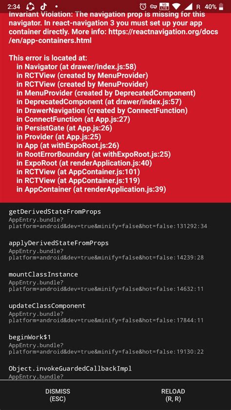 react navigation navigtion file not imported properly · issue 6585