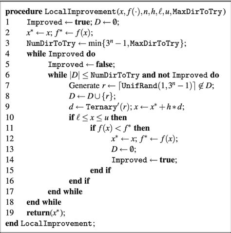 Pseudo Code For C Grasp Local Improvement Phase Download Scientific