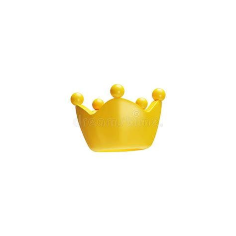 3d Golden Crown Vector Icon Winner Award Medieval Luxury Premium And