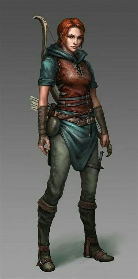 Human Female Rogue Pathfinder Pfrpg Dnd Dandd D20 Fantasy Character