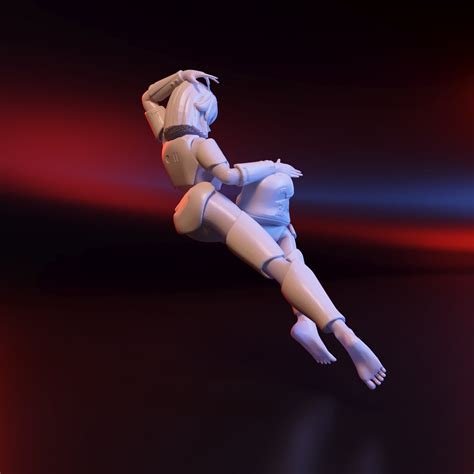 Anime Girl 3d Printed Files Stl Digital Print Set Character Commission