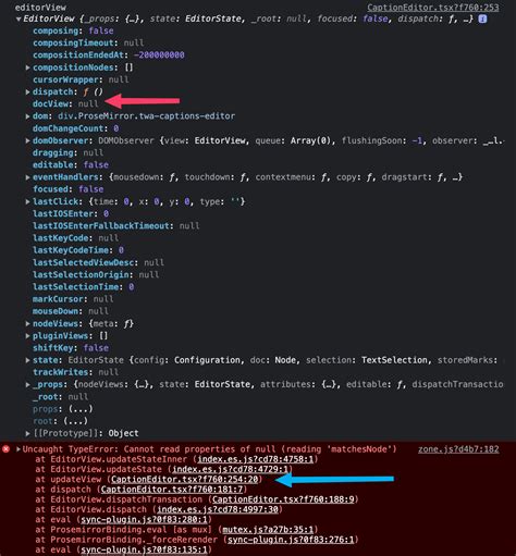getting typeerror cannot read properties of null reading matchesnode