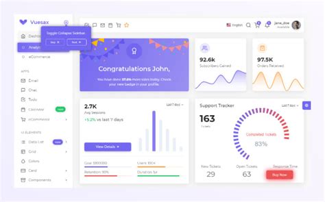 20 awesome vue admin dashboard designs bashooka