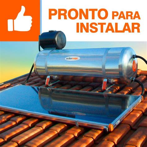 Aquecedor Solar Solarmax Eco 200 Com Coletor Solar De 1 6m² Pronto