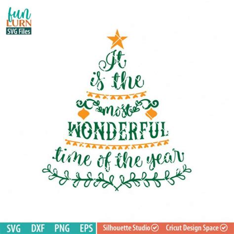 Its The Most Wonderful Time Of The Year Svg Funlurn Svg