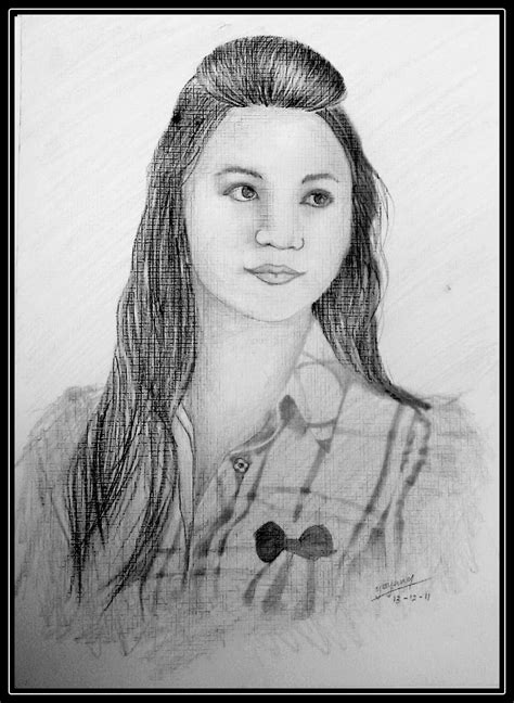 Gambar Sketsa Wajah Ariel Garlerisket