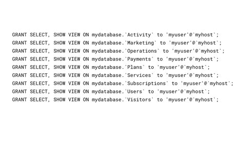 grant mysql table and column permissions tutorial by chartio