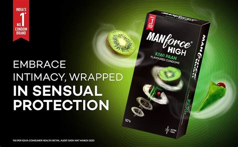 Buy Manforce High Kiwi Paan Flavoured Condoms For Men 10 Pcs Ultra