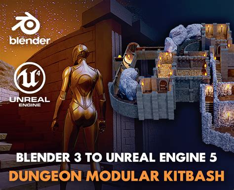 blender 3 to unreal engine 5 dungeon flippednormals