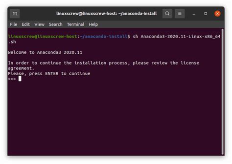 how to install anaconda python and r on ubuntu