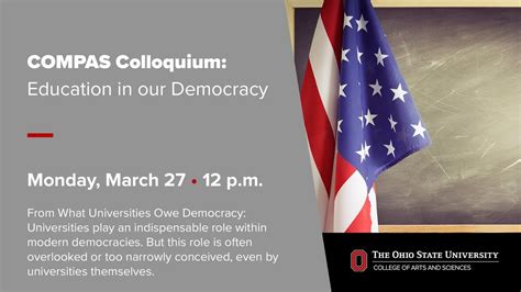 Compas Colloquium Education In Our Democracy Youtube