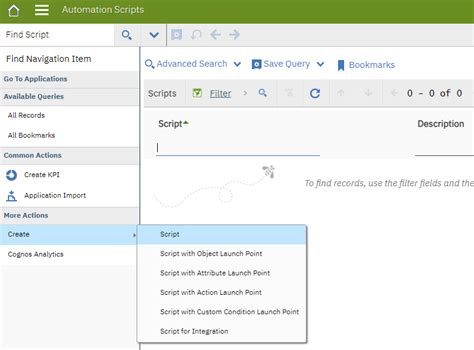 run automation script on demand maximo