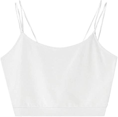 Hwtop Damen Leibchen Sexy Bauchfrei Crop Top Gurt Tank Bluse Cami Tops