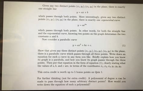 Solved Give Any 2 Distinct Points X1 Y1 X2 Y2 In The