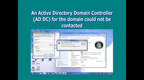 an active directory domain controller ad dc for the domain could not
