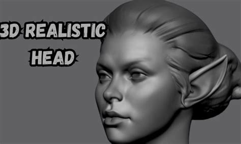Sculpt Realistic 3d Head 3d Face 3d Bust Model For 3d Printing Maya