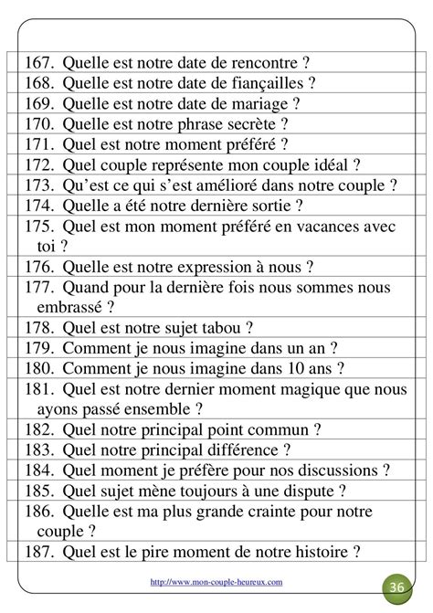 200 Questions Pour Votre Couple