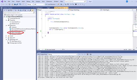 c the break point in c winrt component code is not triggered