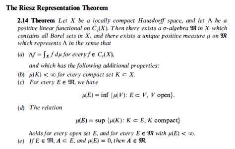 real analysis consequence of riesz representation theorem from rudin