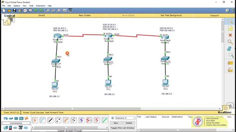 konfigurasi static routing 3 router youtube