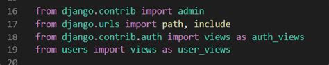 python 3 x import users could not be resolved pylance