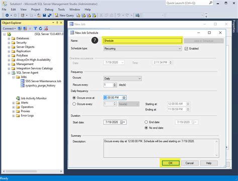 วิธีการใช้ sql server agent jobs สำหรับการ call ssis