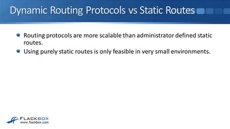 dynamic routing protocols vs static routes tutorial flackbox