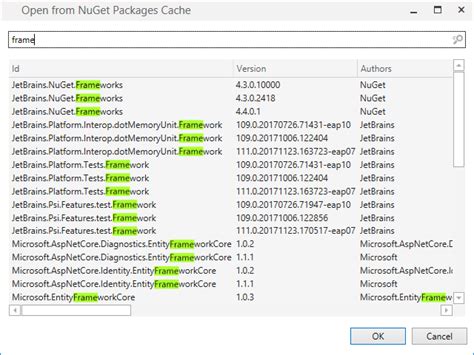open assemblies from nuget packages dotpeek documentation