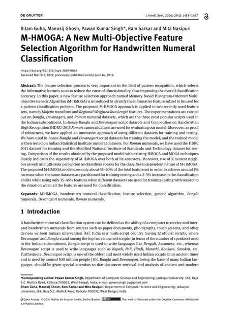 pdf m hmoga a new multi objective feature selection algorithm for