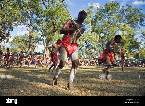 Indigenous Dancers At The Laura Aboriginal Dance Festival Laura