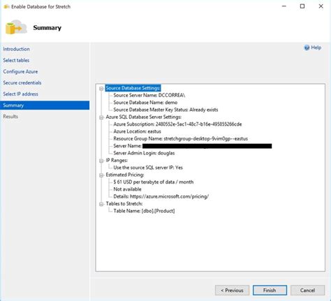 how to setup and use a sql server stretch database