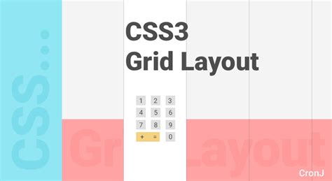 learn css3 grid layout by building a simple calculator cronj