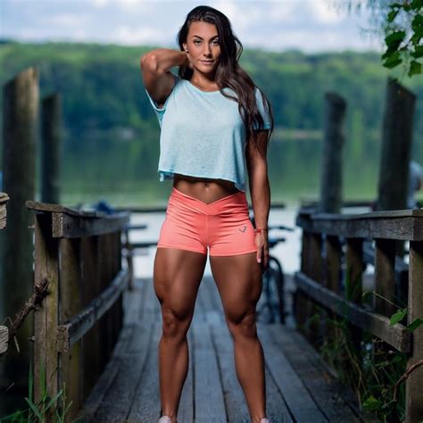 Natural Muscular Female Brigitte Goudz Strong Girl Abs