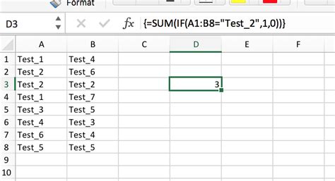 excel count the number of rows in an array which met a criteria