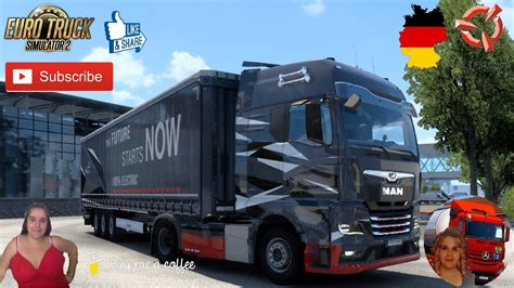 Euro Truck Simulator 2 1 46 Beta Man Tgx 2023 Electric Truck Delivery