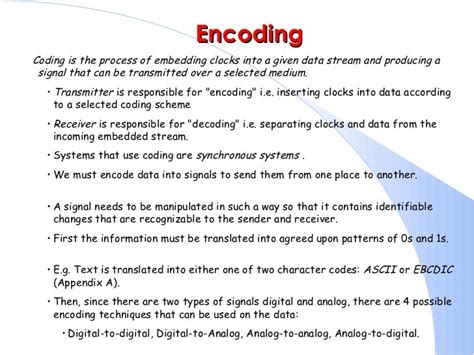data encoding