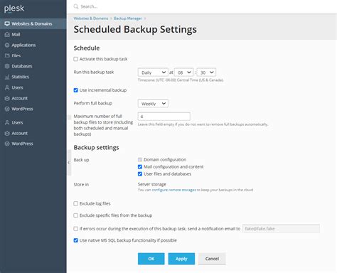 how to use the backup manager plesk hostgator support