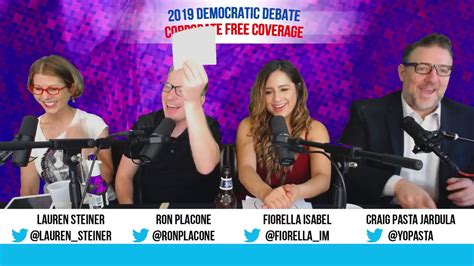 2019 Democratic Debate Corporate Free Coverage Night 2 Youtube