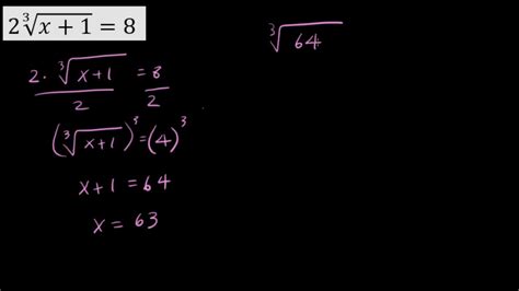 Solve Cube Root Equations 3 Youtube