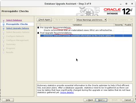 upgrade oracle database from 12 1 0 2 to 12 2 0 1 using dbua wadhah