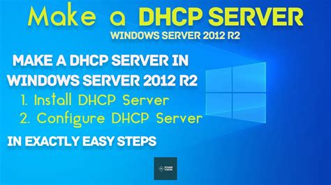 dhcp configuration step by step windows server 2012 r2 youtube