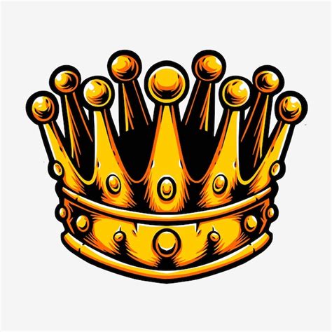 Premium Vector Gold King Crown Vector Logo
