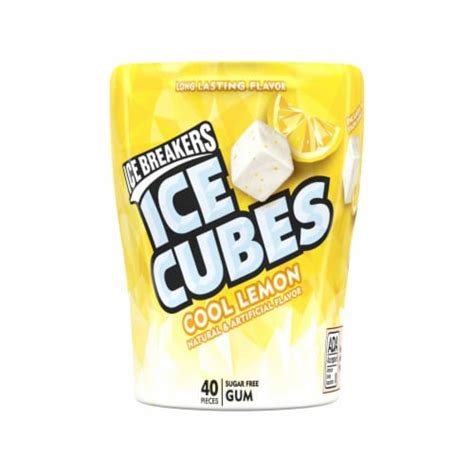 Ice Breakers Ice Cubes Sugar Free Cool Lemon Gum 40 Ct Kroger