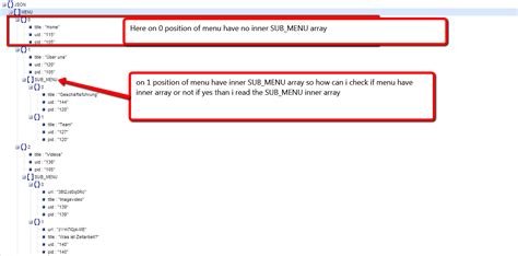 java check and read inner json array which is in main json array in