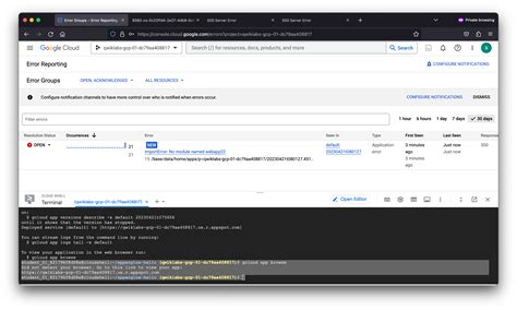 error reporting and debugging cloudnetdevops