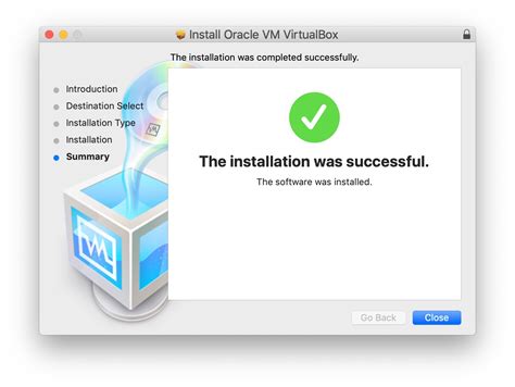 how to install virtualbox in macos mojave if installation fails or